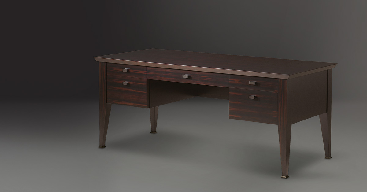 Theo: Writing Desk in Wood | Promemoria