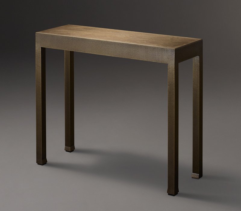 Promemoria | Gong: Smooth and Hammered Bronze Console