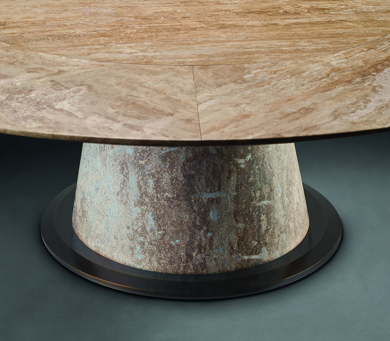 Promemoria | Rolando: monumental dining table in white Carrara marble