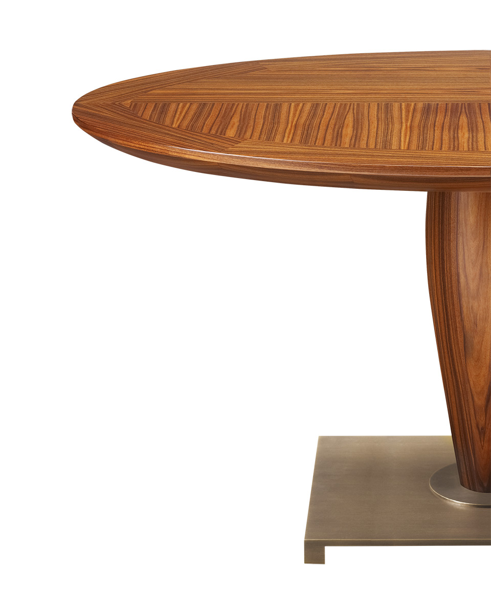 Promemoria | Bassano: Small Table in Wood and Bronze